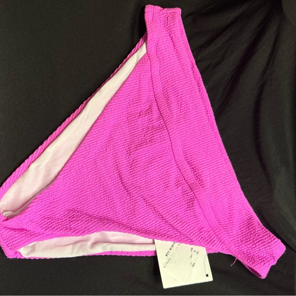 Swim | Pink Textured Bikini Bottom | Poshmark